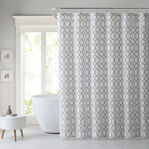 Tommy Bahama Home Shoreline Cotton Geometric Single Shower Curtain